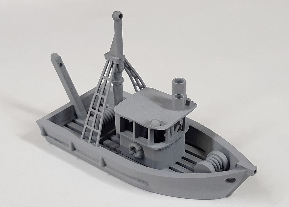Rail Scale Models: The Wharf at Mudd Creek ~ Trawler Aft Cabin - HO Scale
