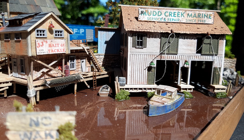Rail Scale Models: The Wharf at Mudd Creek ~ The Lower Docks ~ N scale