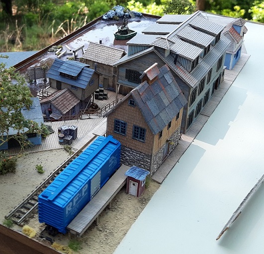 Rail Scale Models: The Wharf at Mudd Creek ~ The Upper Docks ~ N scale