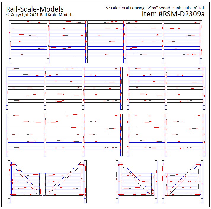 Rail Scale Models: S Coral Fencing