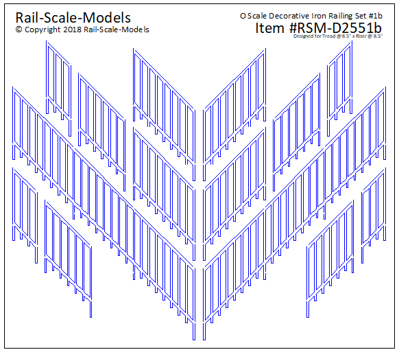 Rail Scale Models: O Decorative Iron Railing
