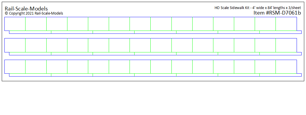 Rail Scale Models: Sidewalks