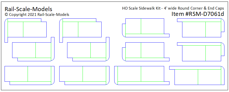 Rail Scale Models: Sidewalks