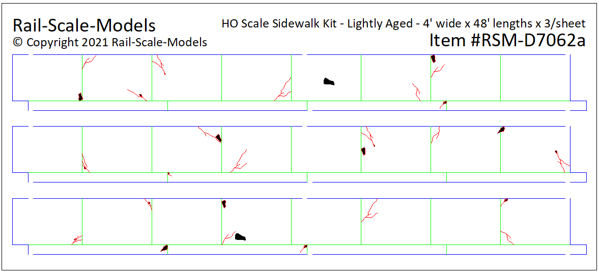 Rail Scale Models: Sidewalks