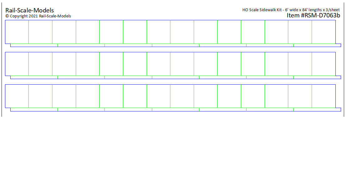 Rail Scale Models: Sidewalks