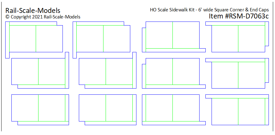 Rail Scale Models: Sidewalks