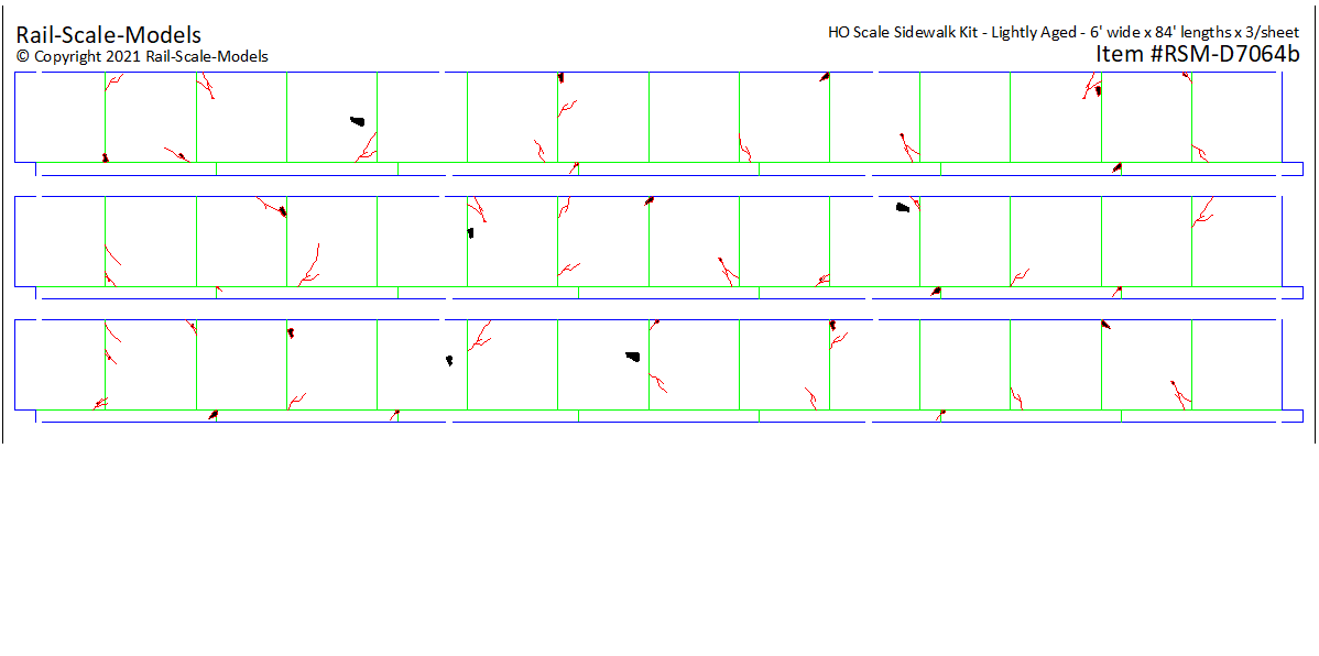 Rail Scale Models: HO ~ Sidewalks