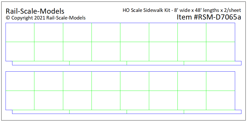 Rail Scale Models: Sidewalks
