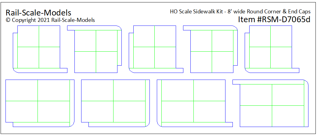 Rail Scale Models: Sidewalks