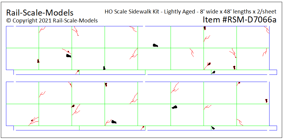 Rail Scale Models: HO ~ Sidewalks