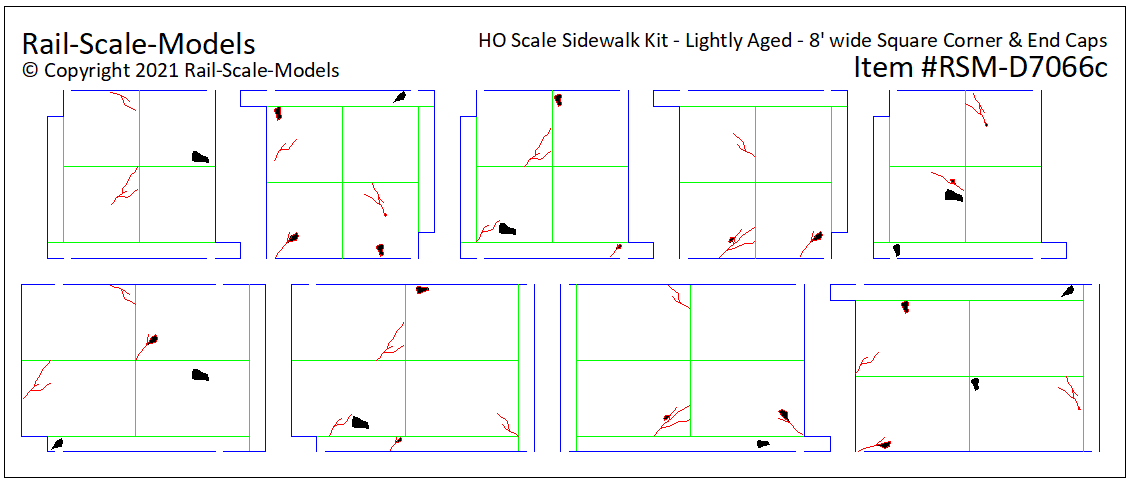 Rail Scale Models: Sidewalks