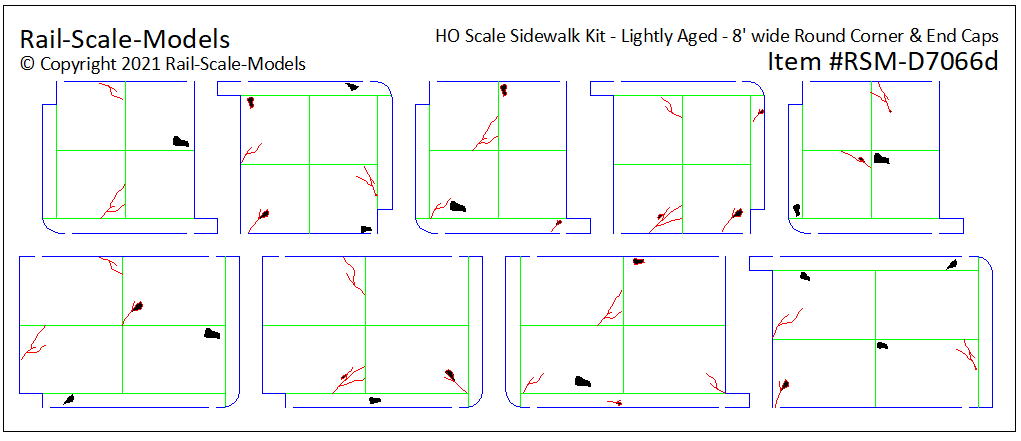 Rail Scale Models: HO ~ Sidewalks