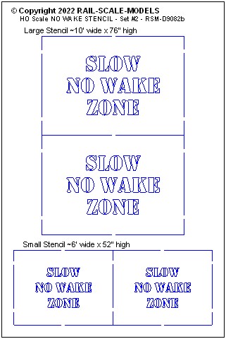 Rail Scale Models: Stencil ~ No Wake