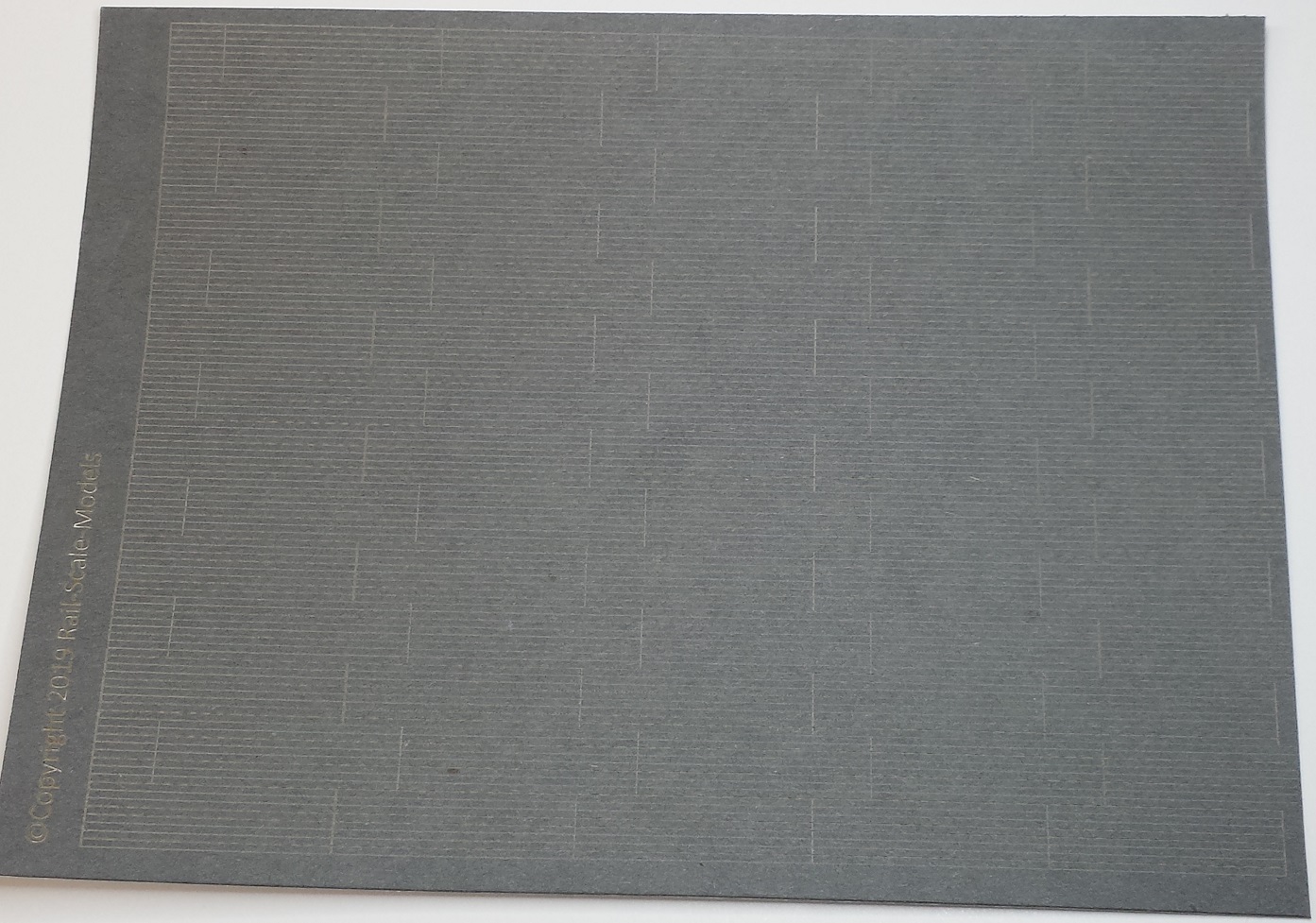 Rail Scale Models: HO Scale Scribed Brick Tarpaper Sheet